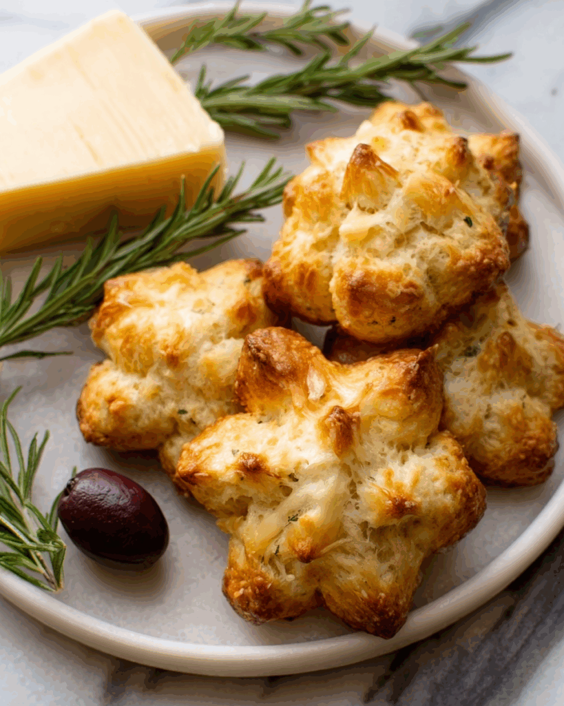 Caramelized Pear & Brie Snowflake Puffs: Elegant Festive Appetizer