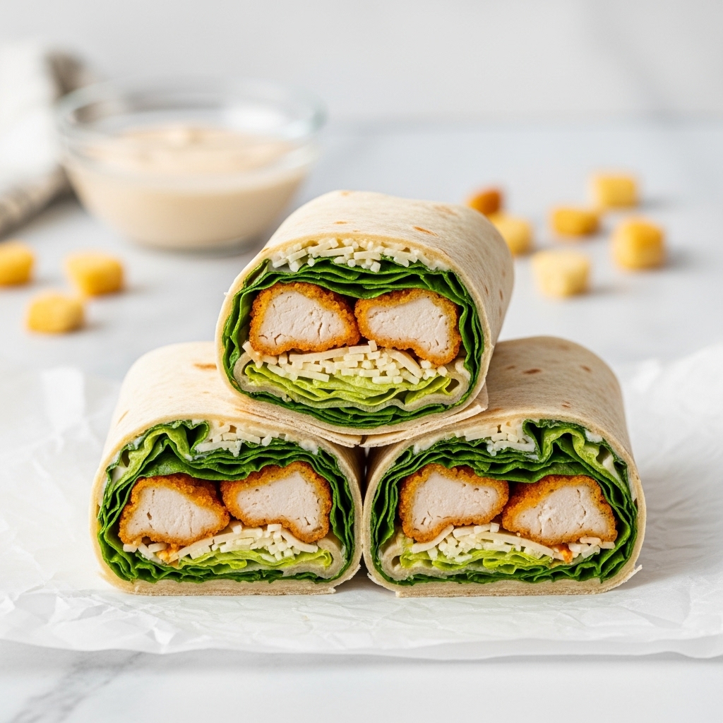 Chicken Caesar Wraps Recipe: Quick & Delicious Lunch Idea