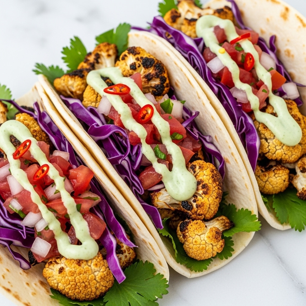 Vegan Roasted Cauliflower Tacos: Easy Plant-Based Meal