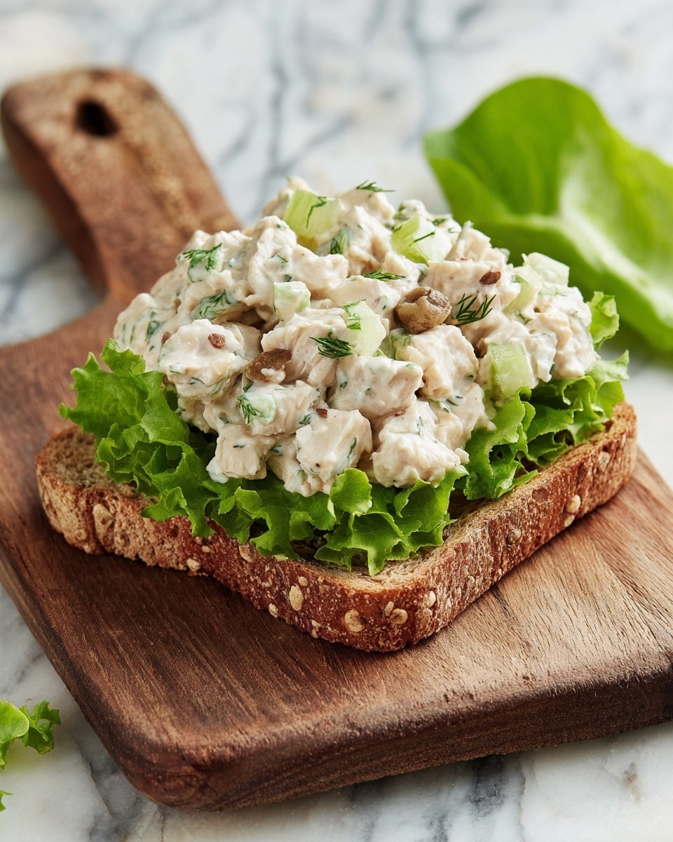 No-Mayo Chicken Salad with Yogurt, Lemon & Almonds | Fresh & Light