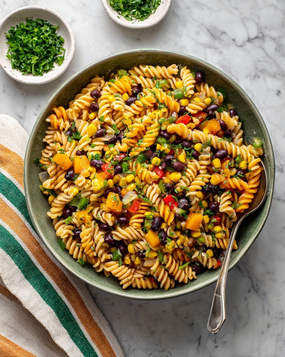 Southwest Corn Pasta Salad: Flavorful Summer Side