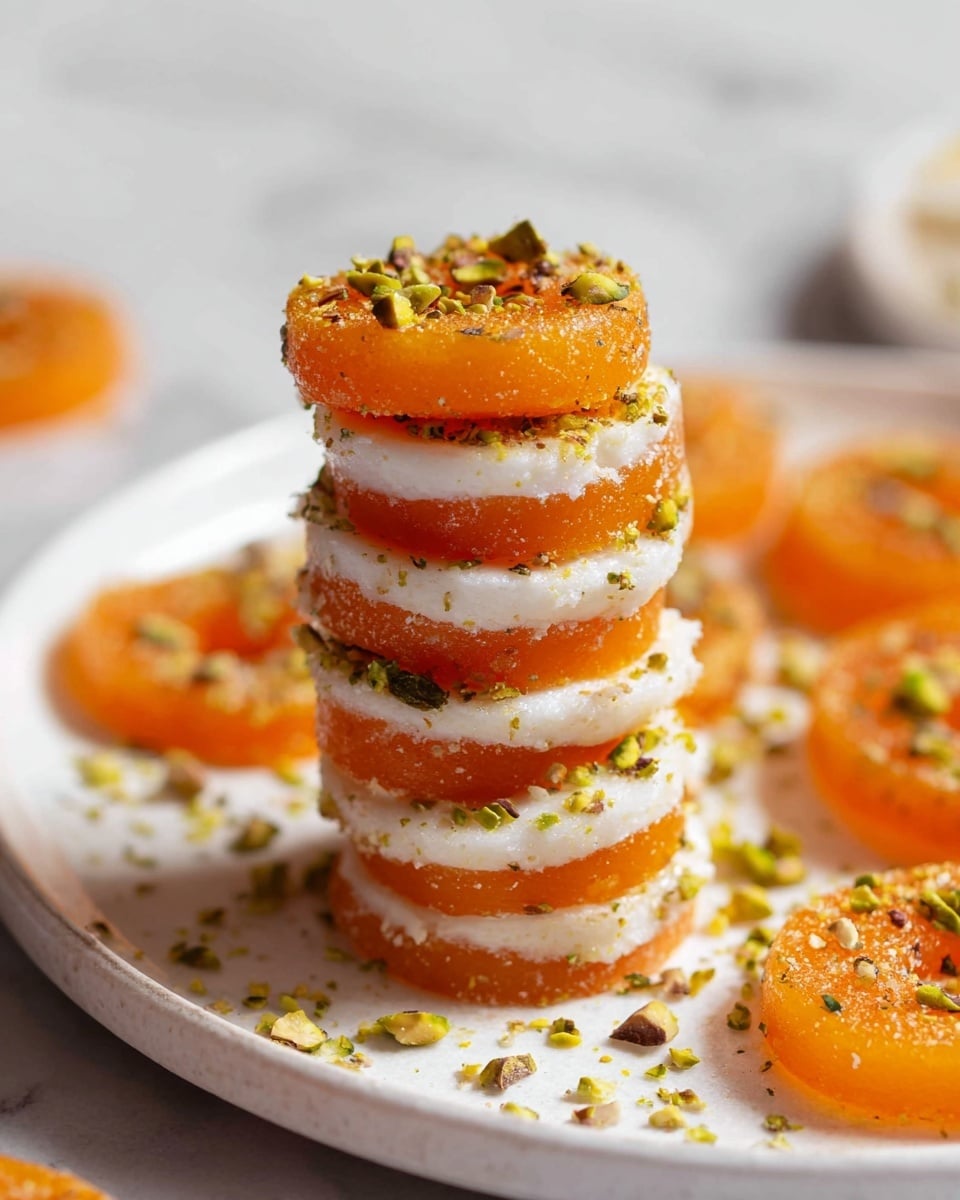 Tatlısı Turkish Poached Apricots with Ricotta - Delightful Dessert